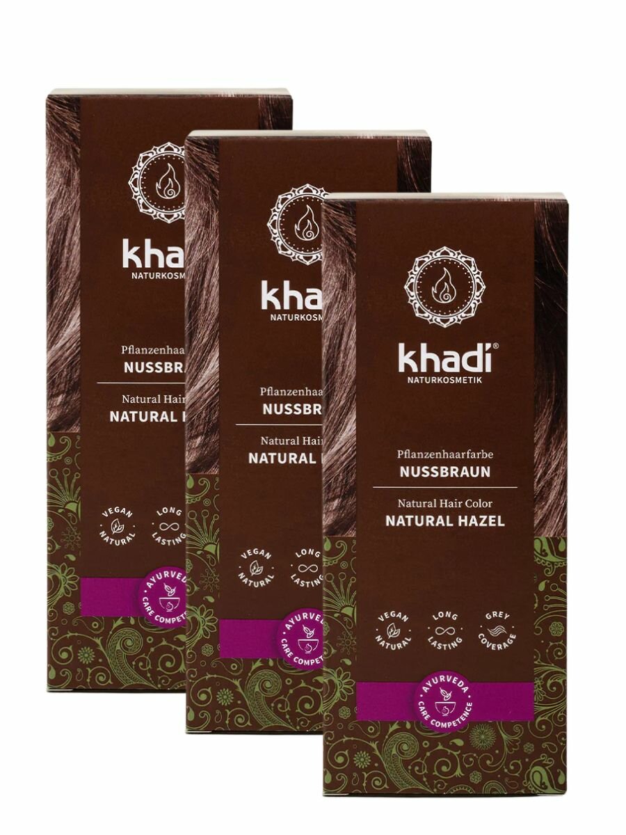 Орех - натуральная краска для волос Khadi Naturprodukte, 300 гр