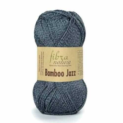 Пряжа Fibra Natura Bamboo Jazz 224 (5 мотков по 50г/120м) темно-серый