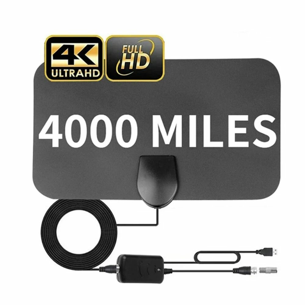 Телевизионная антенна 8K 4K для глобального цифрового телевидения 1080P 25DB с высоким коэффициентом усиления HD для наружной автомобильной антенны для автодома, внутреннего телевидения с бесплатным каналом