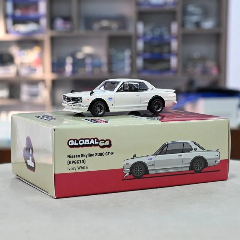 Машинка Tarmac Works TW 1/64 Nissan Skyline 2000 GTR KPGC10 Die-cast Alloy Car Model Collection Display Gift