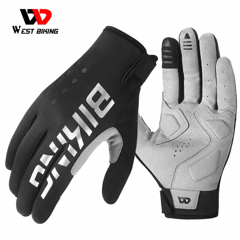 Перчатки велосипедные West Biking демисезонные, сенсорные, размер M