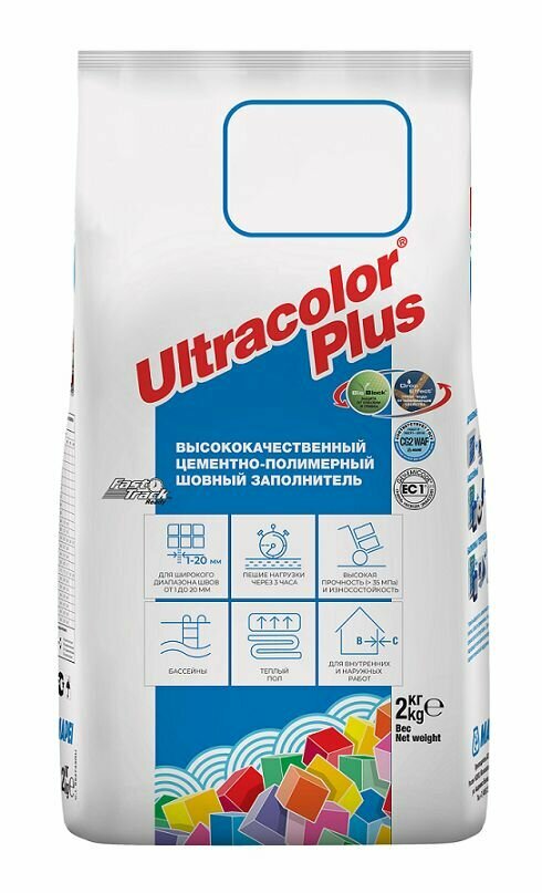 Затирка Mapei Ultracolor Plus ЛЁН № 187