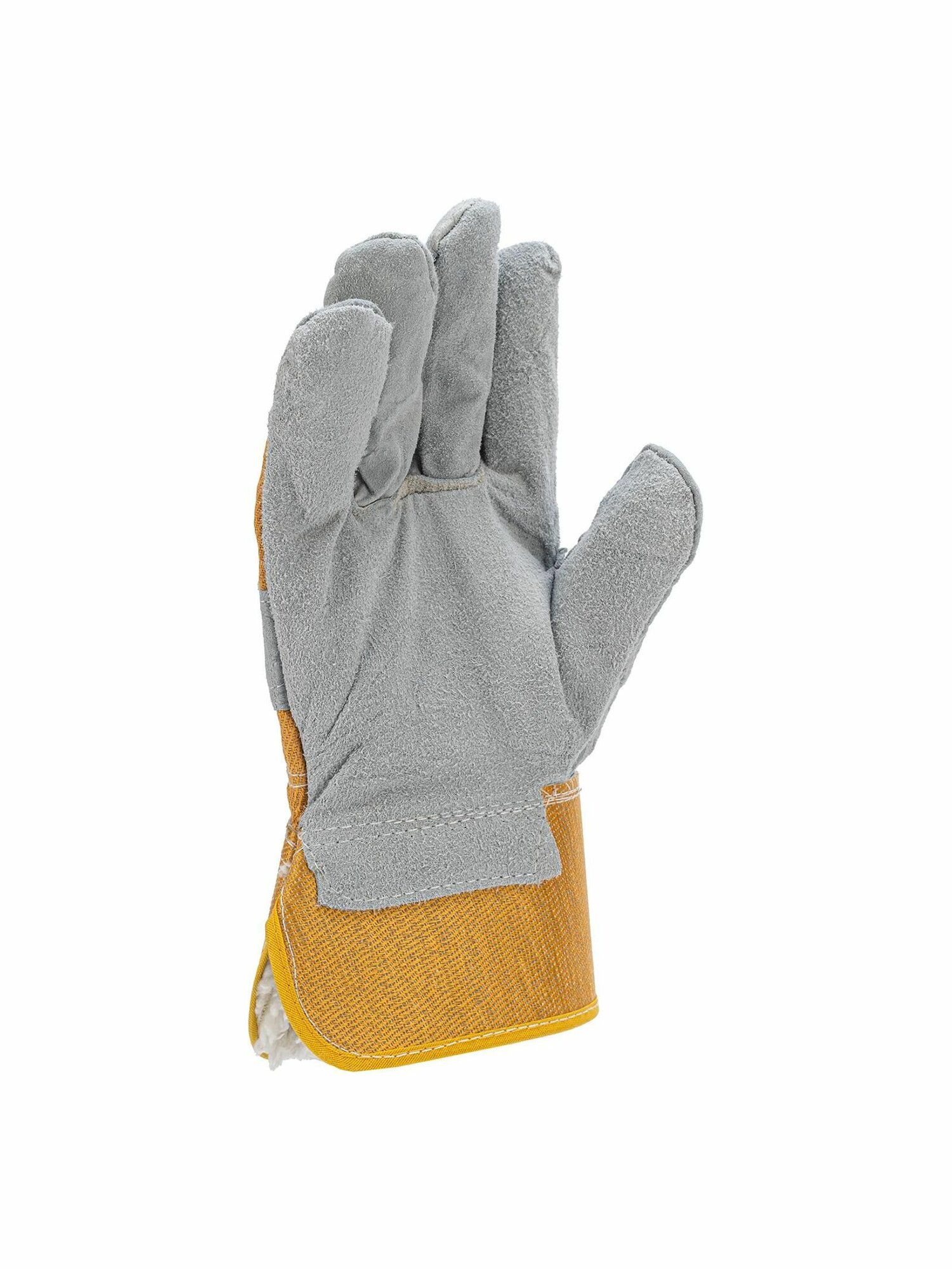Перчатки спилковые комбинированные, усиленные, утолщенные, размер XL, Сибртех 679032