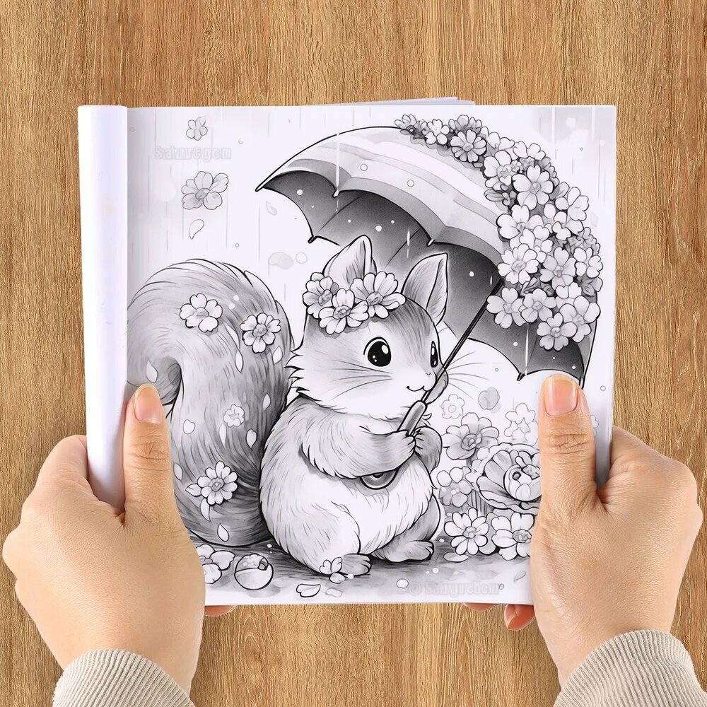 Pаскраска белкитическая Cерия, Книжки-раскраски для мальчиков, девочек и взрослых, так и для взрослых,20 CM*20 CM