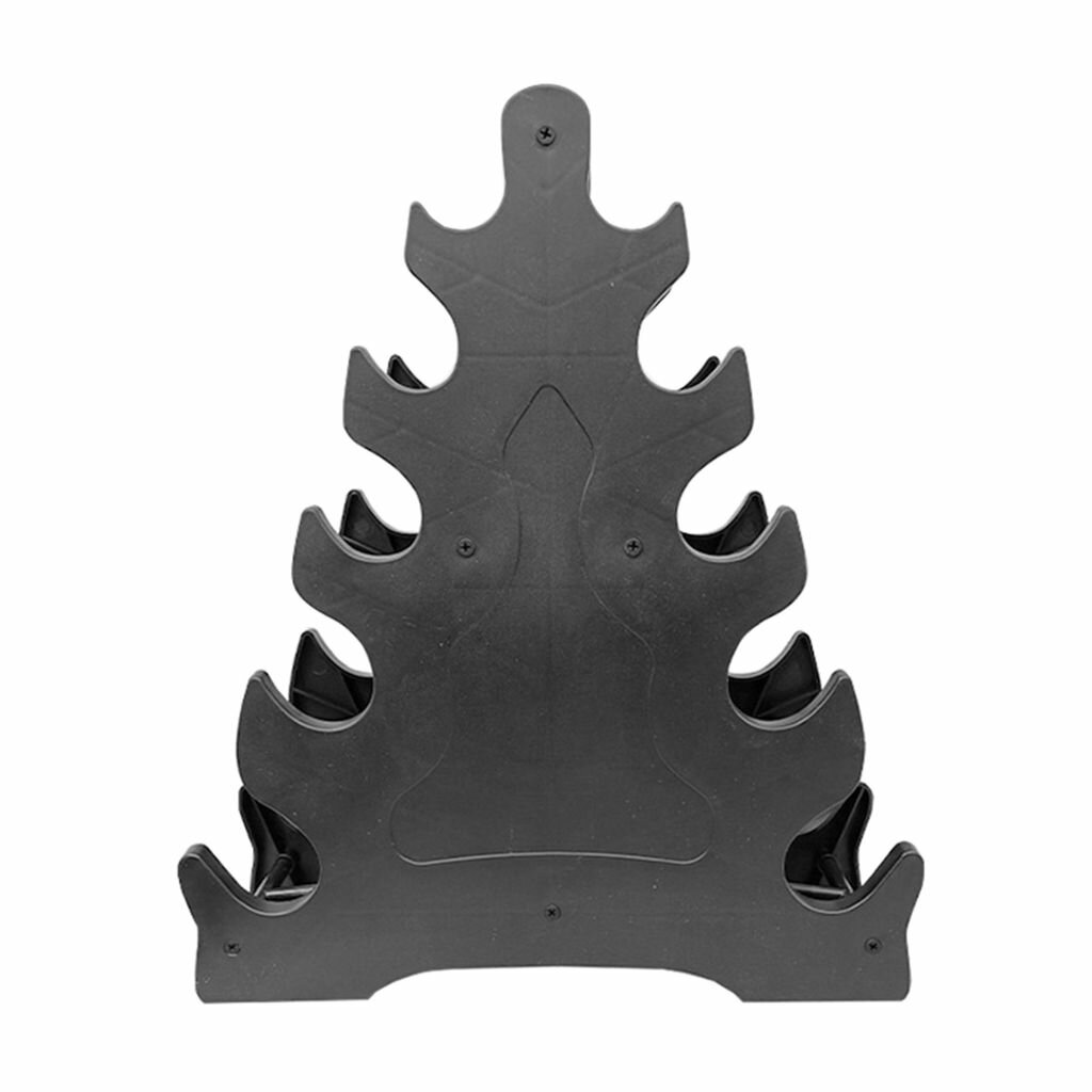 (1 шт.) Пластиковая стойка для гантелей с пятью парами больших листьев дерева, домашнего офиса, фиксированная комбинированная фитнеса