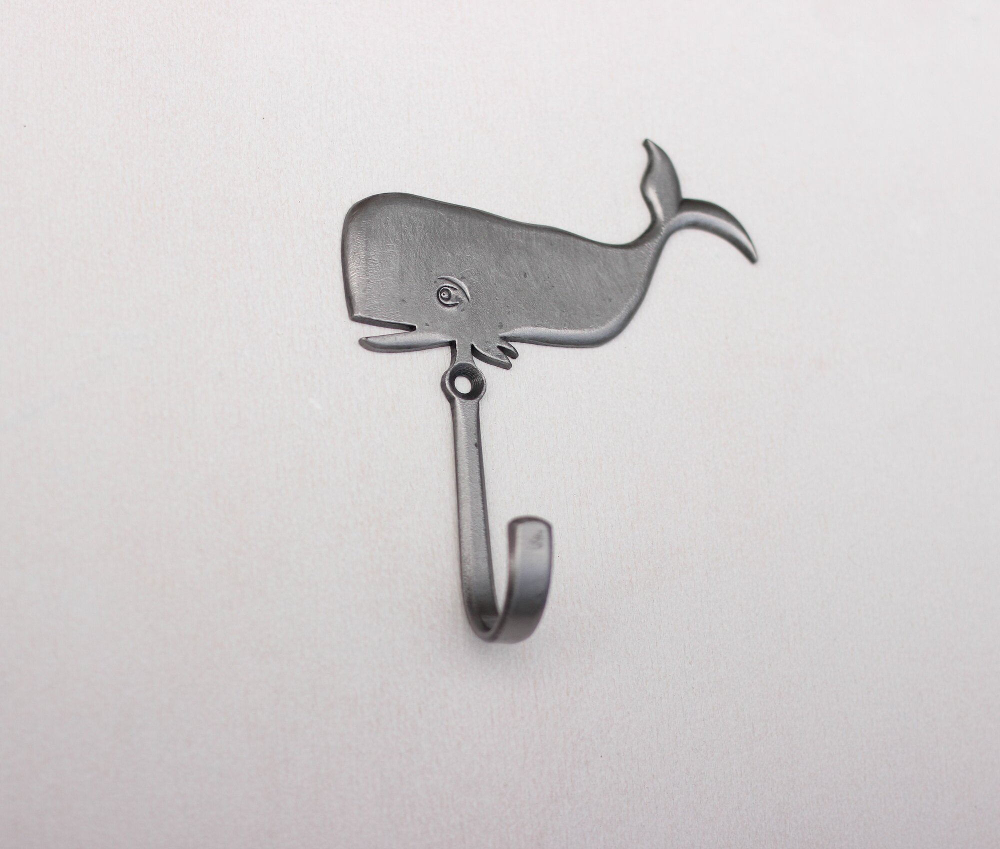 Крючок от мастерской Panmom forge "Кит", настенный, кованый, серый, металл, 10х10 см