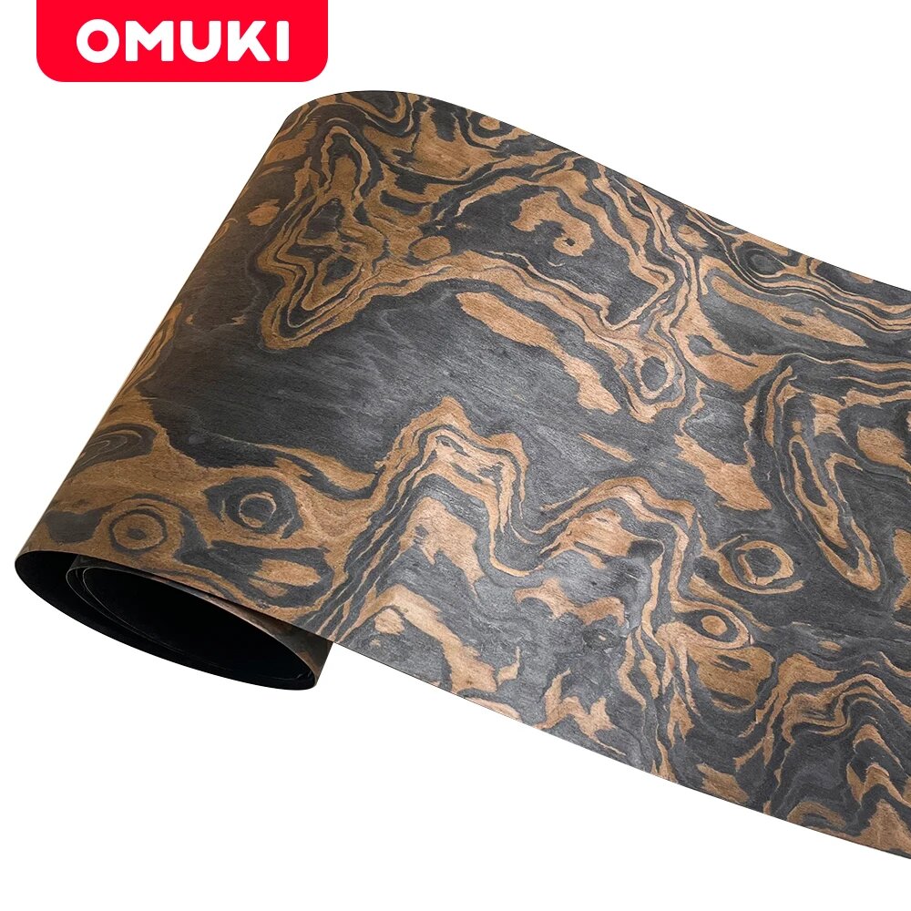 Деревянный шпон OMUKI "Черный тотем" 0,3 мм