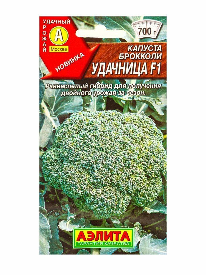 Семена Капуста брокколи Удачница F1, Ц/П,0,1 г 10944974