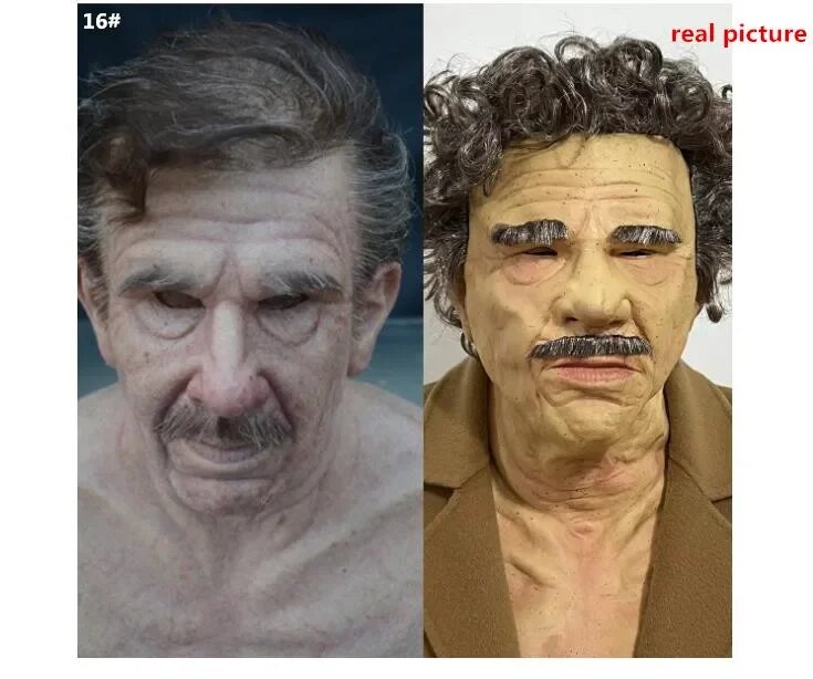 Реалистичная маска старого лысого мужчины M051 C