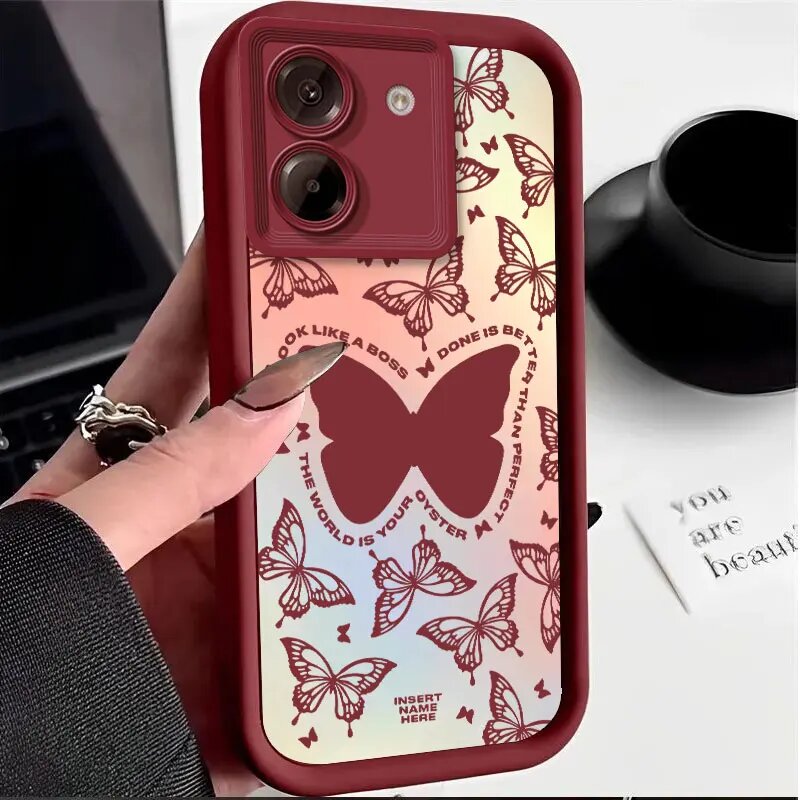 Чехол для Xiaomi Poco M7 4G с бабочками, Цвет: HFTYJTHD001