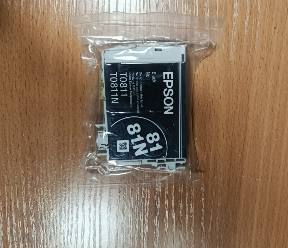 Картридж Epson C13T11114A10, T0811 , оригинал , 480 стр, черный, техническая упаковка