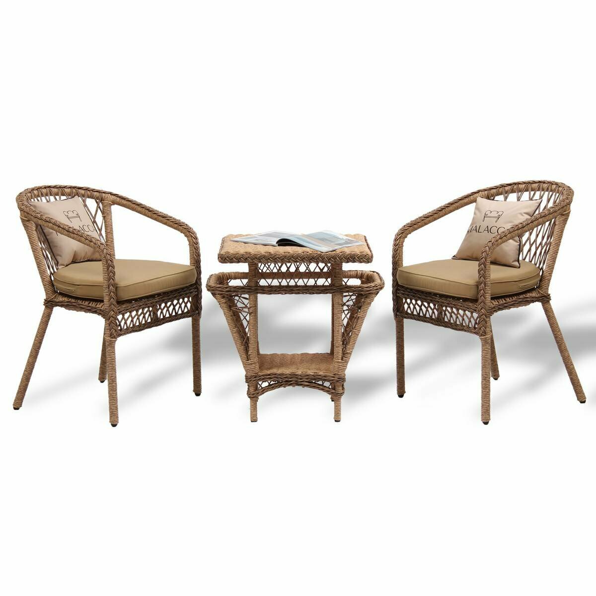 Плетеная мебель Сицилия из искусственного ротанга от Malacca в цвете балийское дерево