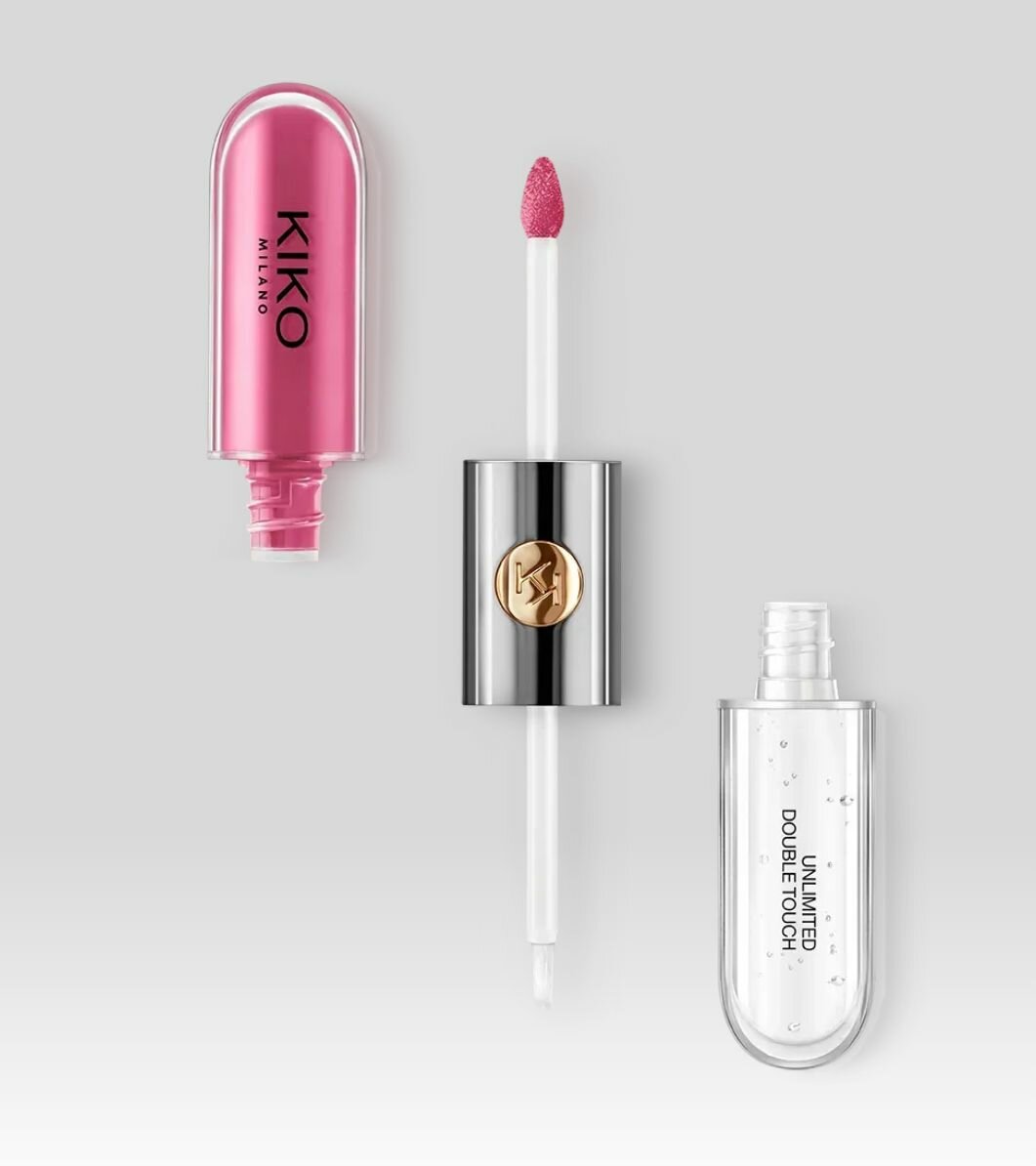 KIKO unlimited double touch Праймер и блеск для губ оттенок 118 Orchid