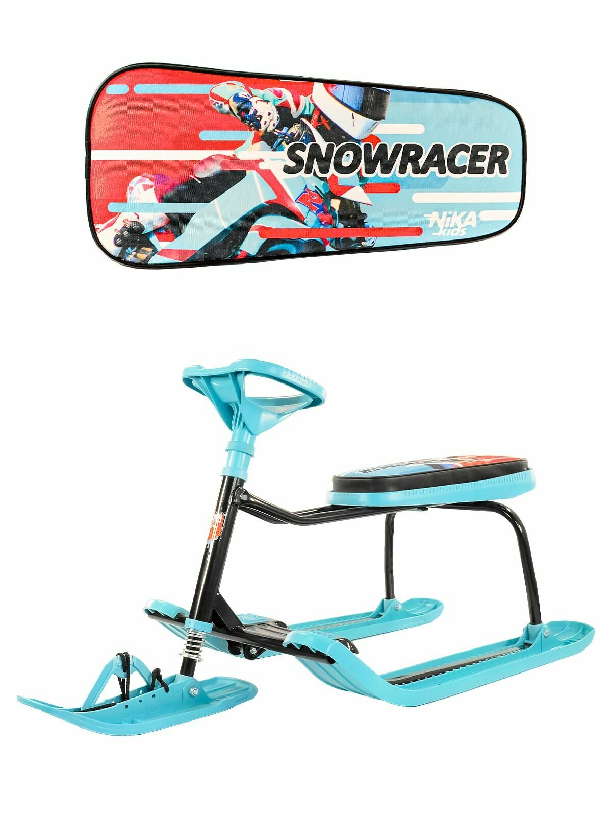 Снегокат "Тимка спорт 1" Nika Kids sportbike (черный каркас) ТС1/SB2