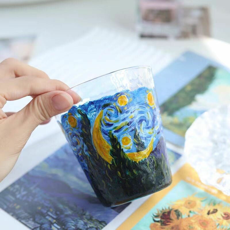 Цветной стеклянный стакан, нерегулярный цветной блок, стакан для воды, стакан для холодных напитков, стакан для сока, летний домашний радужный стакан для питья