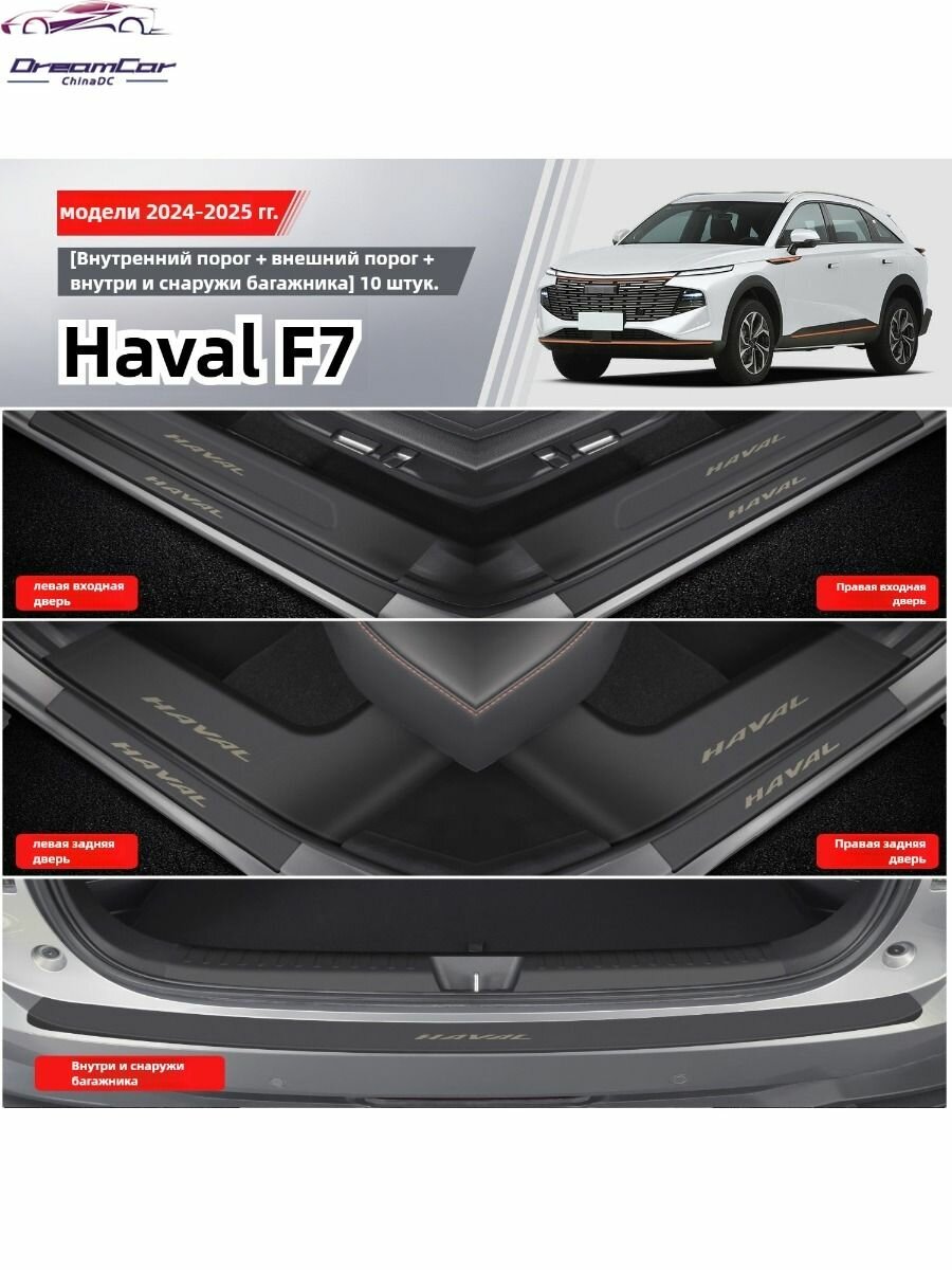 2024-2025 Haval F7 II Защита порога двери автомобиля, Наклейки на машину Haval F7 II 2024-2025, Красиво и практично.