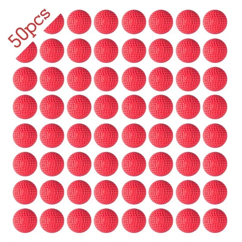 100 шт. Мягких пуль EVA для Nerf Rival Apollo Zeus 50PCS