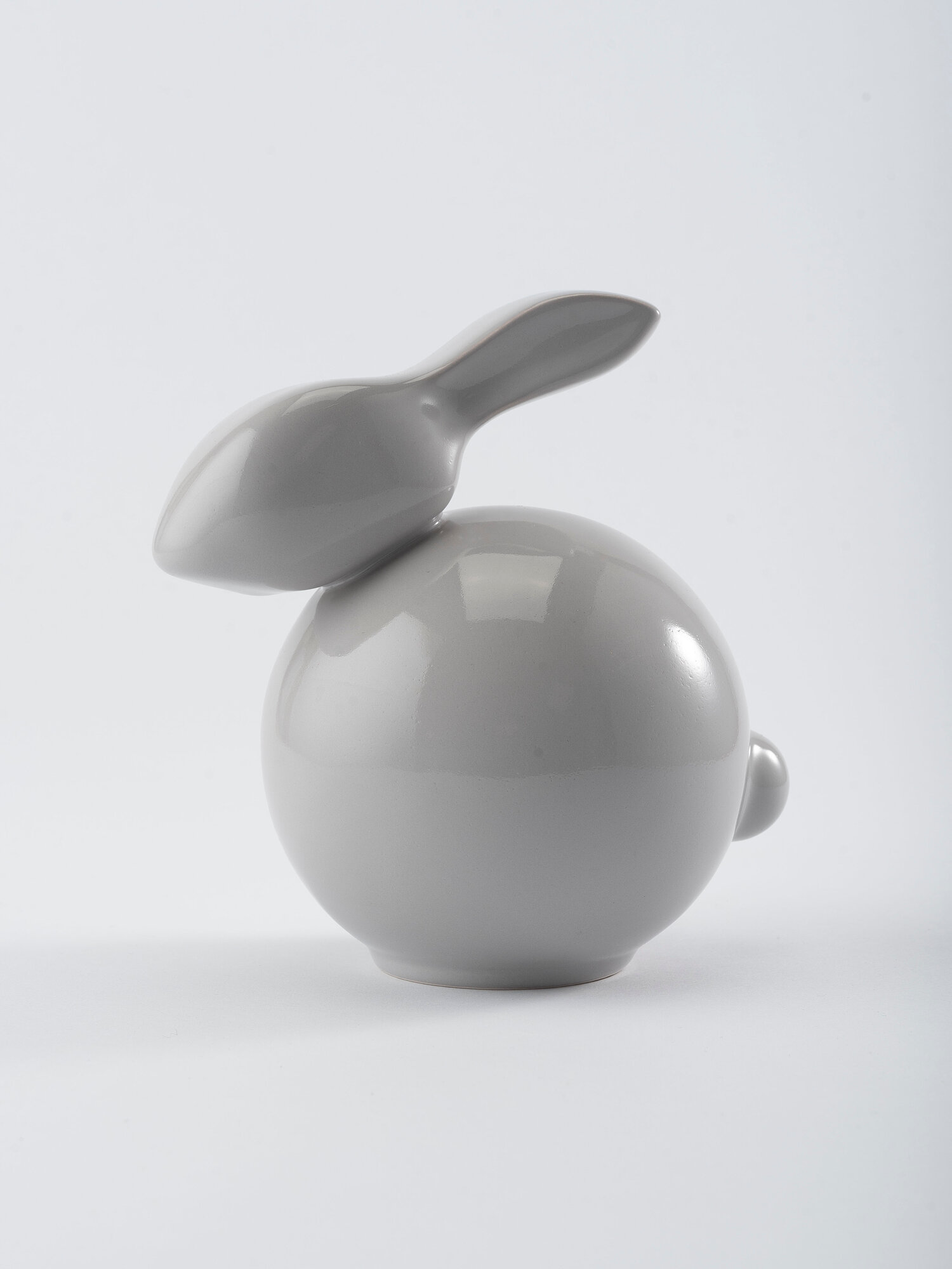Статуэтка кролик керамический "Rabbit" серый