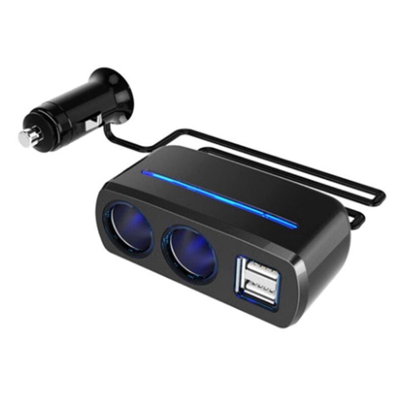 Автомобильная Зарядка Адаптер Прикуривателя 2 Гнезда 2 USB-Порта Адаптер Для Зарядки Мобильного Телефона для Автомобильных Устройств 12V /24V