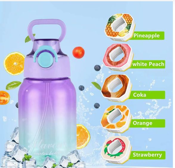 Бутылка с картриджами для вкуса с ароматизатором air up sport, капсулы которые меняют привкус воды, милая спортивная бутылочка с трубочкой обманывает твой мозг с вкусовыми насадками с запахом