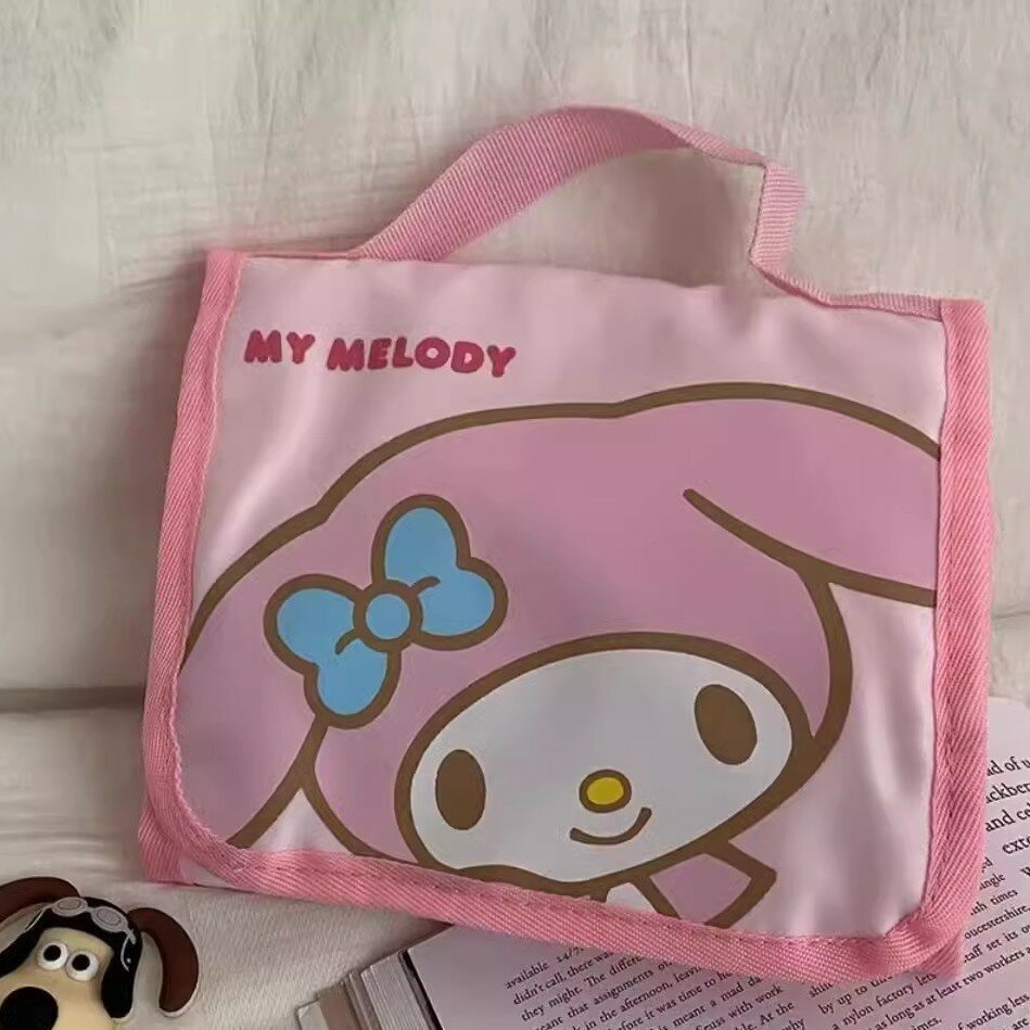 Косметичка с мультяшным котом, милая красная сумка для стирки, портативная дорожная сумка для студентов, вместительная сумка