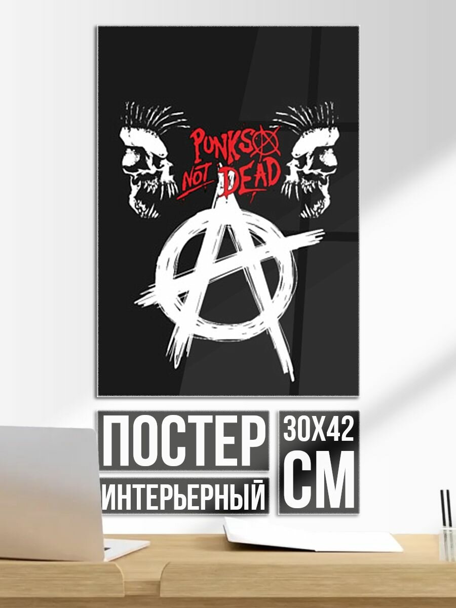Постер на стену Punk's not dead - анархия