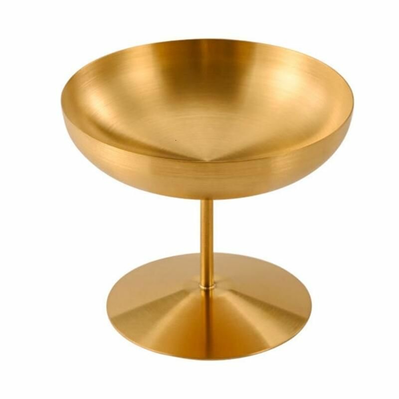 Нержавеющие стальные пиалы для десертов, Gold - L SIZE