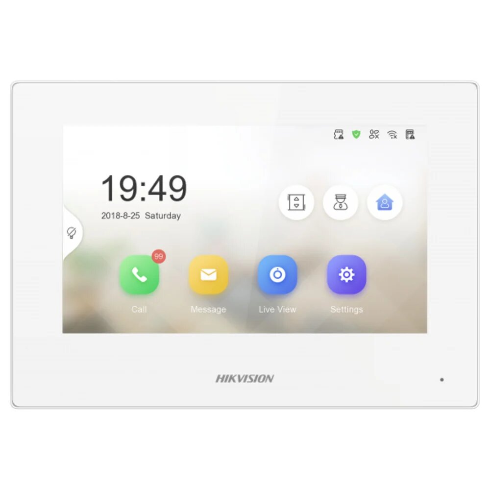 DS-KH6320-WTE1 (белый) видеодомофон Hikvision, Wi-Fi, экран 7 дюймов