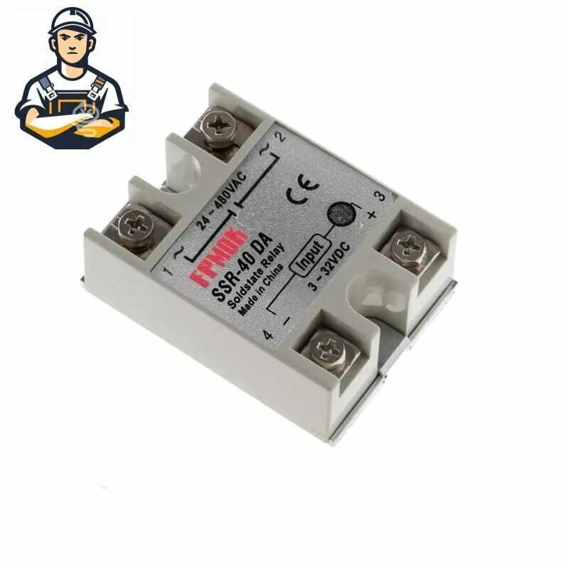 SSR-40DA 40A 24V-380V реле модуль