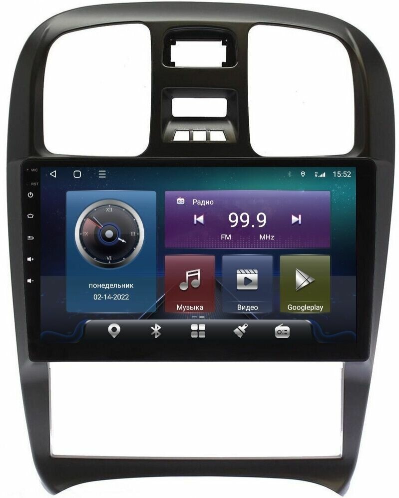 Магнитола CRS-300 Hyundai Sonata 4 (EF) 2002-2007 (Тагаз) с Android 13, Процессор 8 ядер, Память 6+128Gb, Carplay, DSP, 4G(Sim)