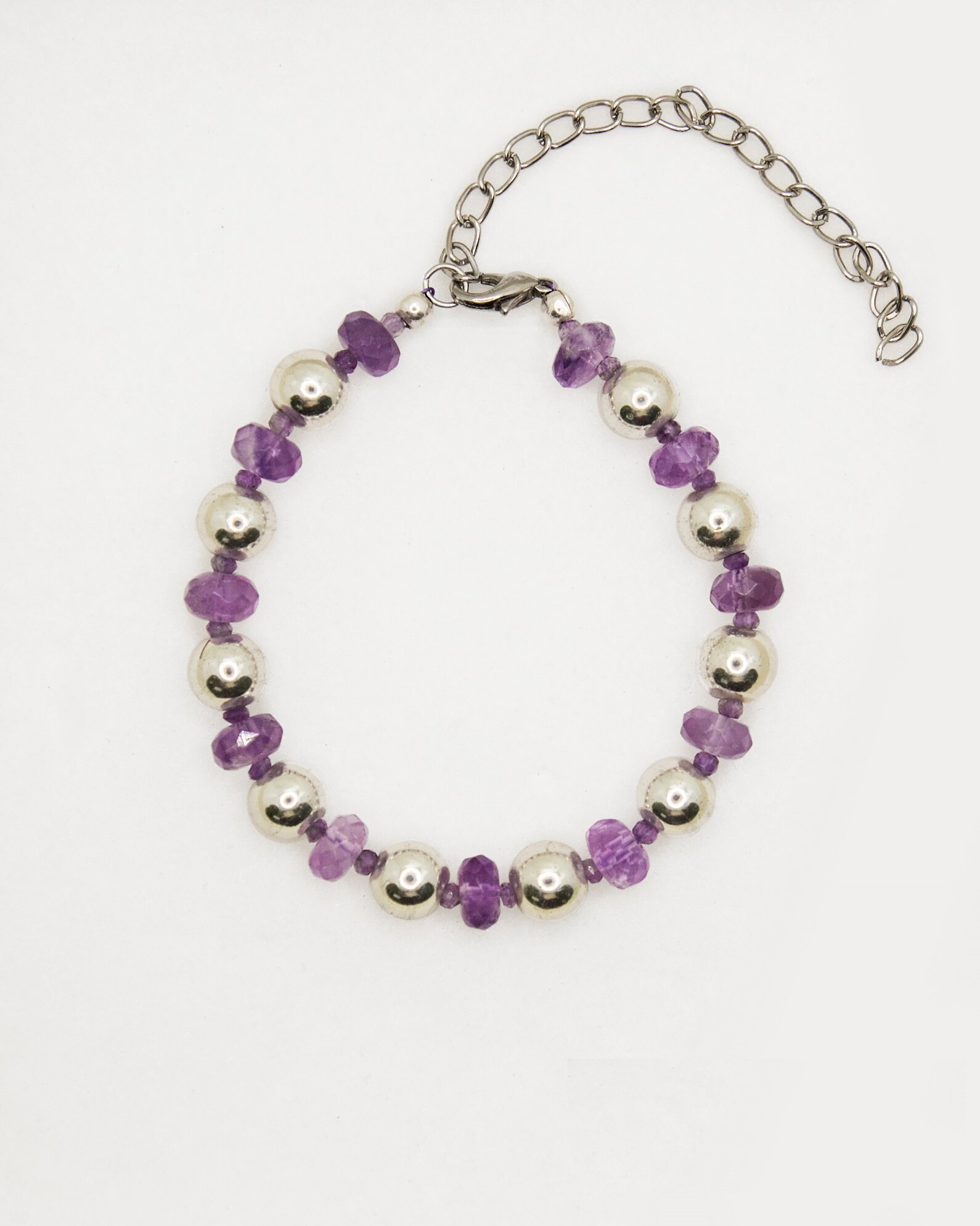 Браслет Helena, аметист, гематит