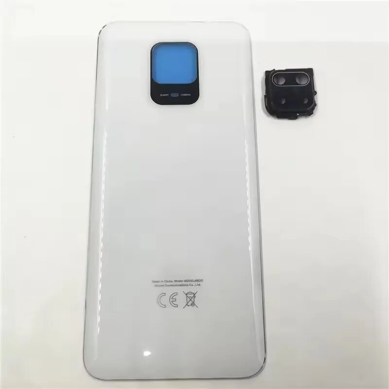 Задняя крышка/корпус для Xiaomi Redmi Note 9S, чехол для Redmi Note 9 Pro, задняя White With Lens