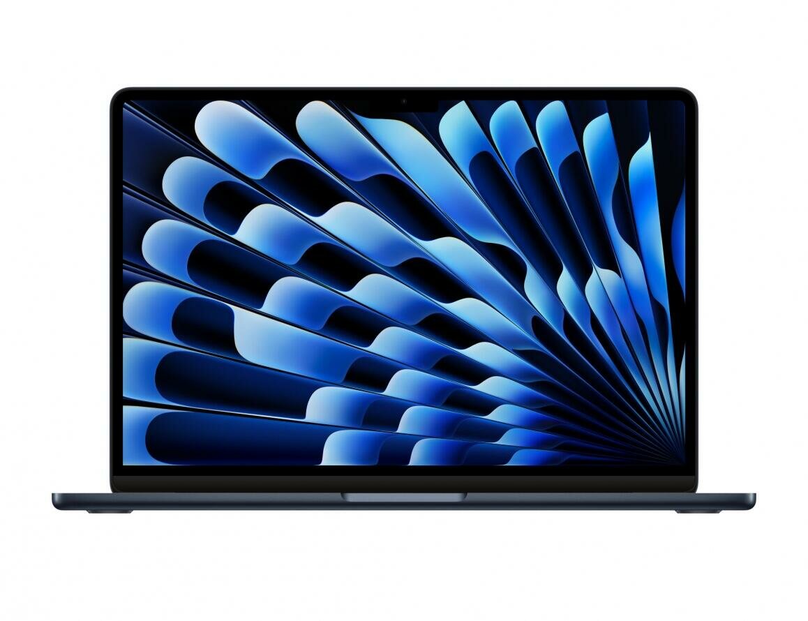 Ноутбук Apple MacBook Air 13 (M3, 8C CPU/10C GPU, 24Gb, 512Gb SSD), MC8Q4, Midnight