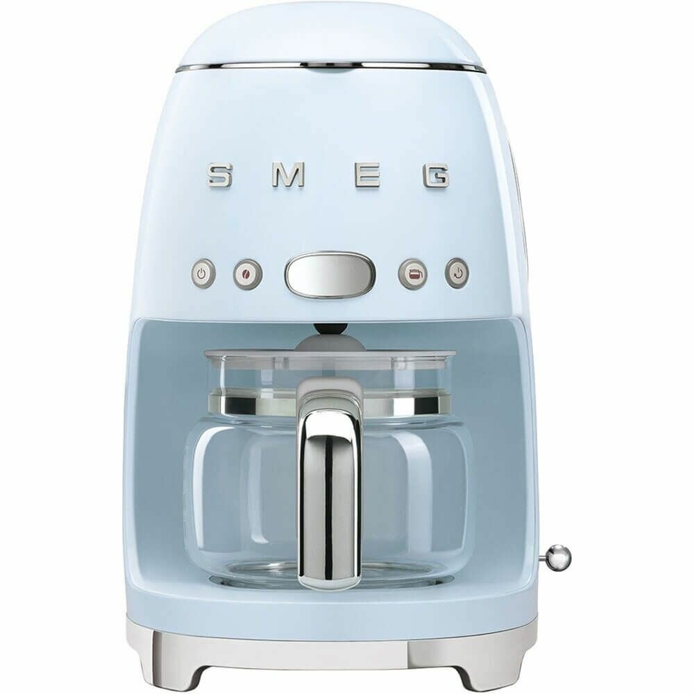 Кофеварка капельная SMEG DCF02PBEU, пастельный голубой, официальная гарантия