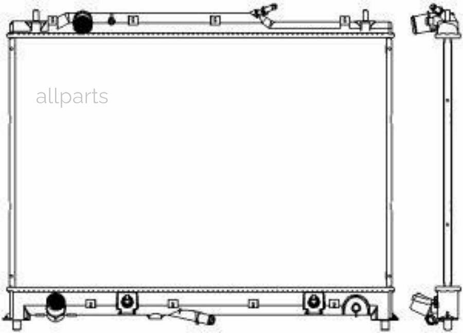 SAKURA 33018501 Радиатор MAZDA CX-9 3.5 07-
