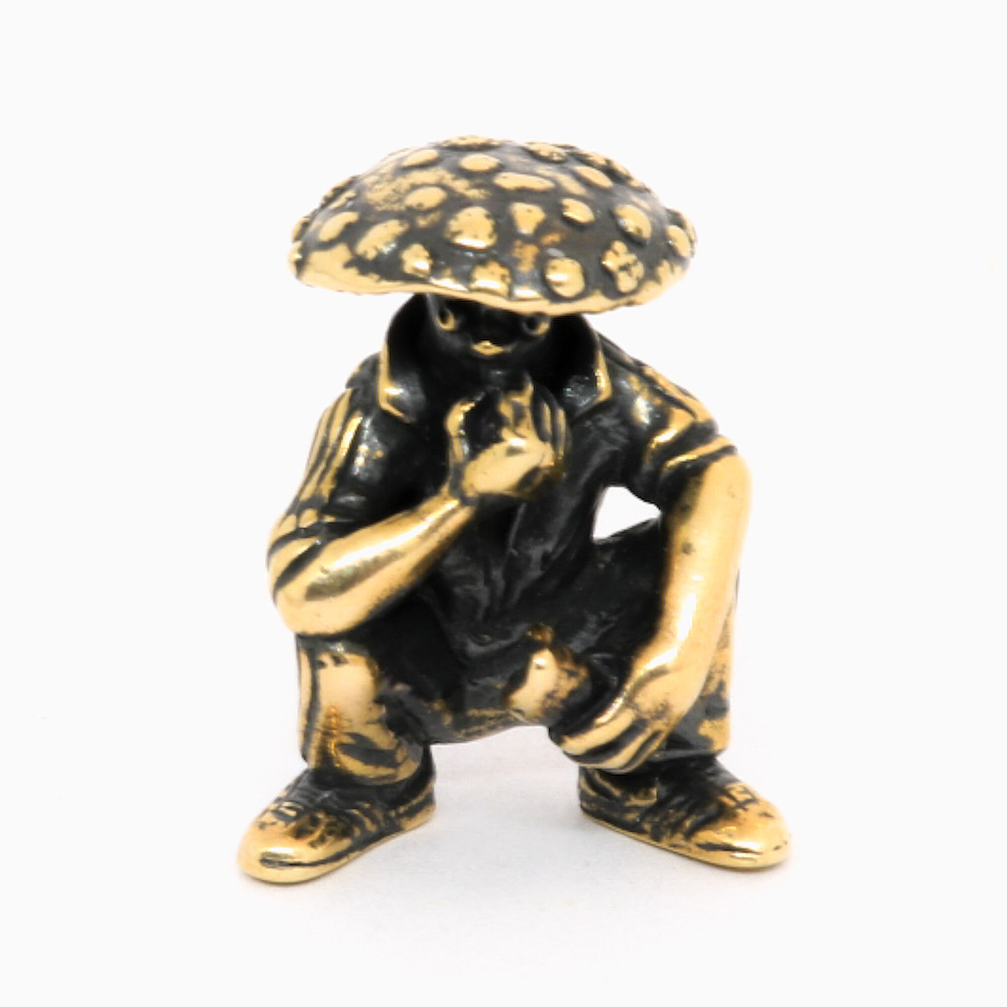 Мухомор Гопник Фигурка Авторская Бронза Рязанская литейная мастерская