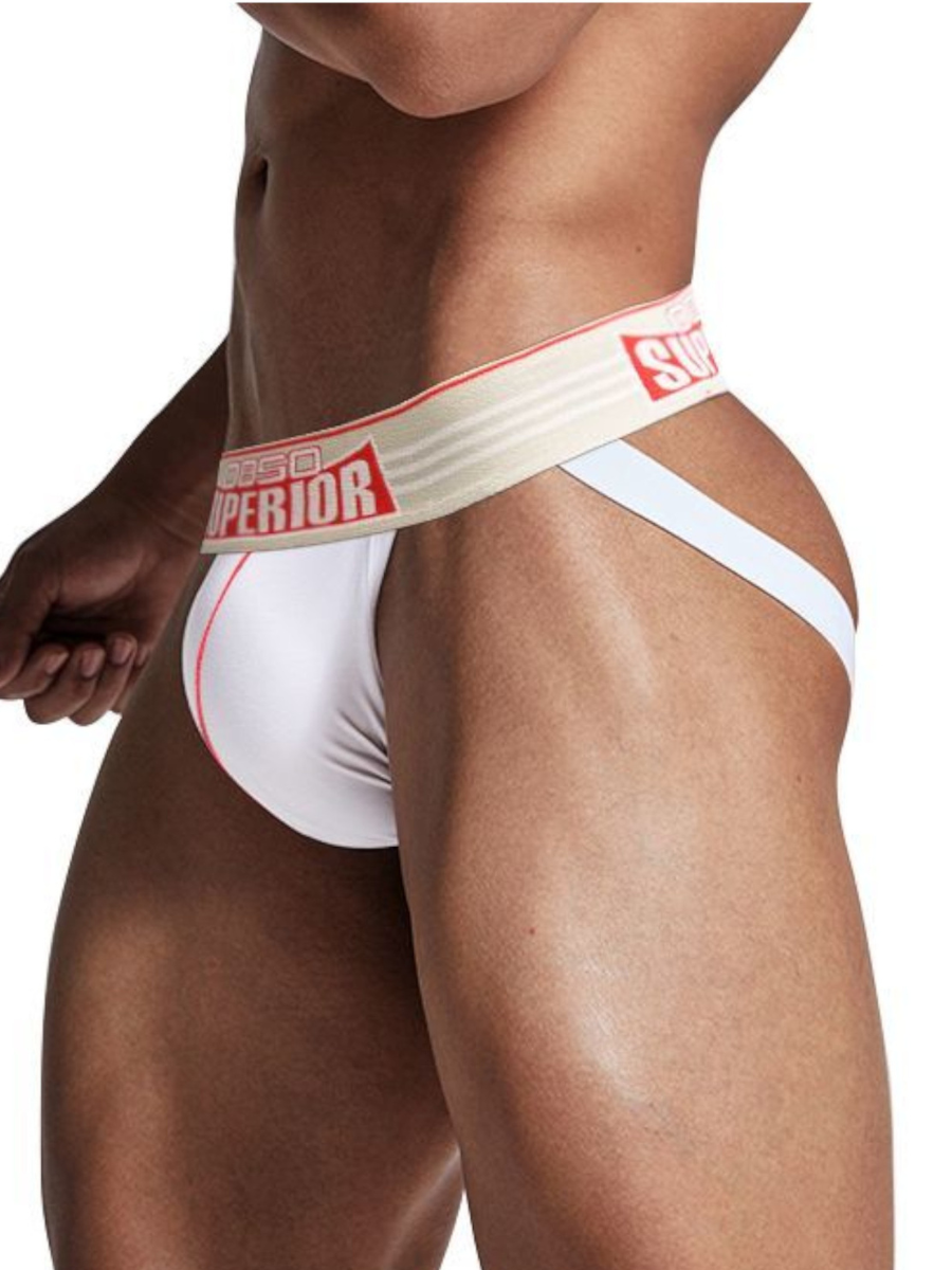 Трусы Romeo Rossi BS843-1, джоки, мужские, белые, хлопок 95%/спандекс 5%, размер 48