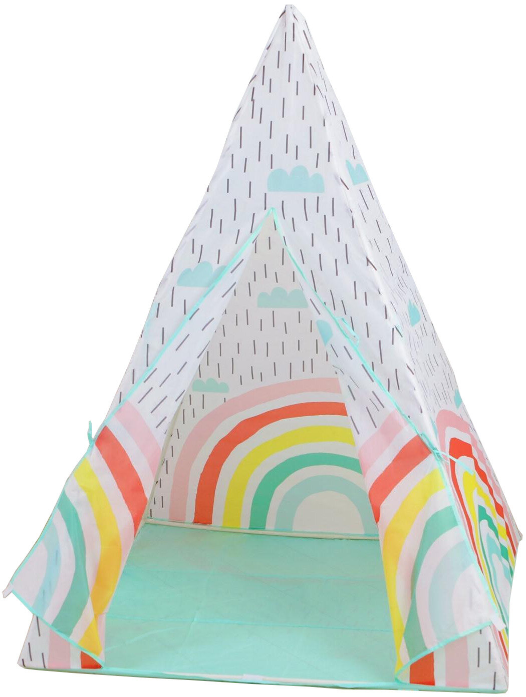 Детская игровая палатка-домик "Радуга", пирамидка 98х98х131 см