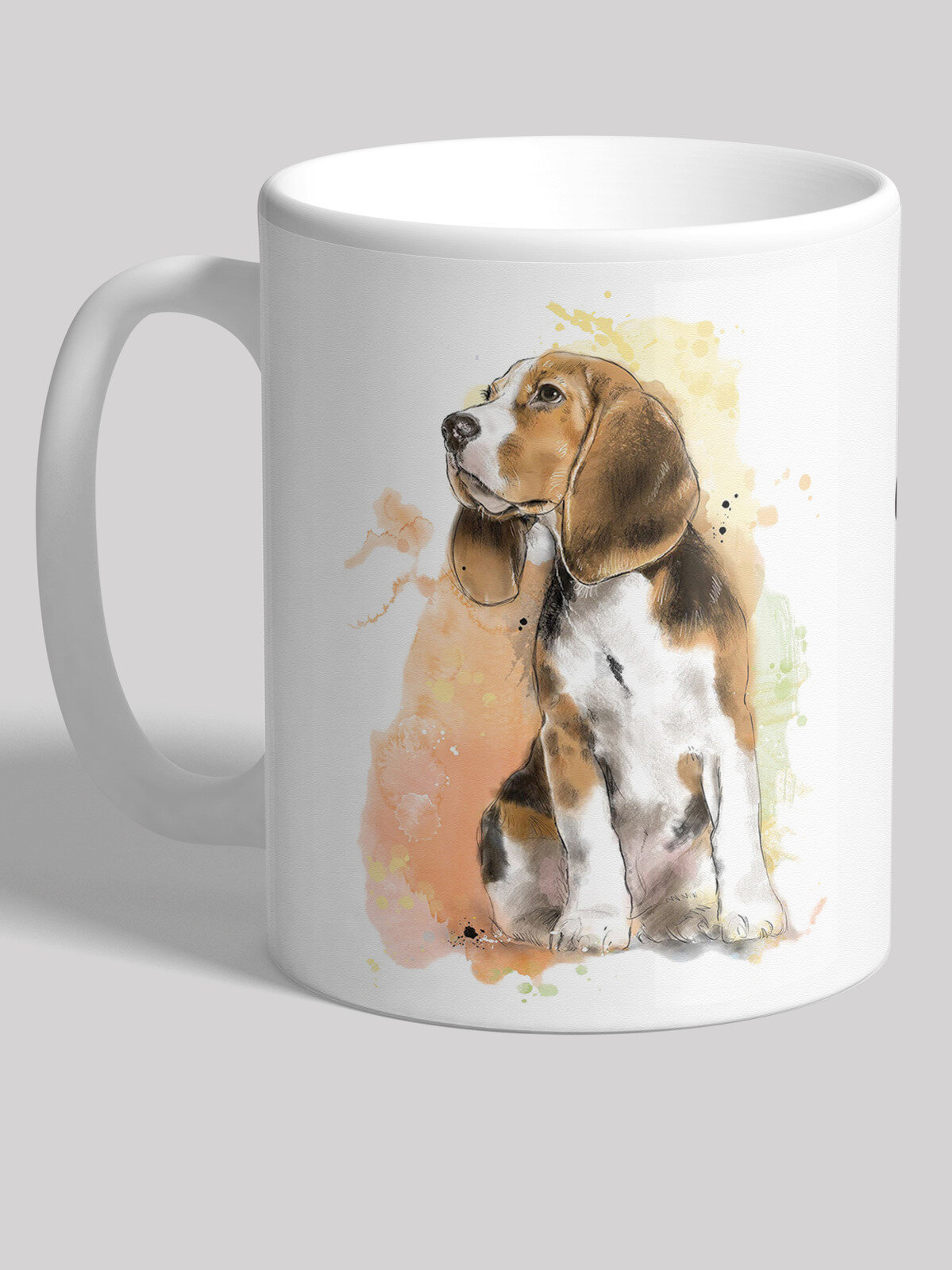 Кружка cooperative.moscow " Лучший друг Бигль " (Бигль, кружка с Биглем, собаковод, собаколюб, собака, подарок с любовью, друг человека, кружка с собакой) , 330 мл, 1 шт