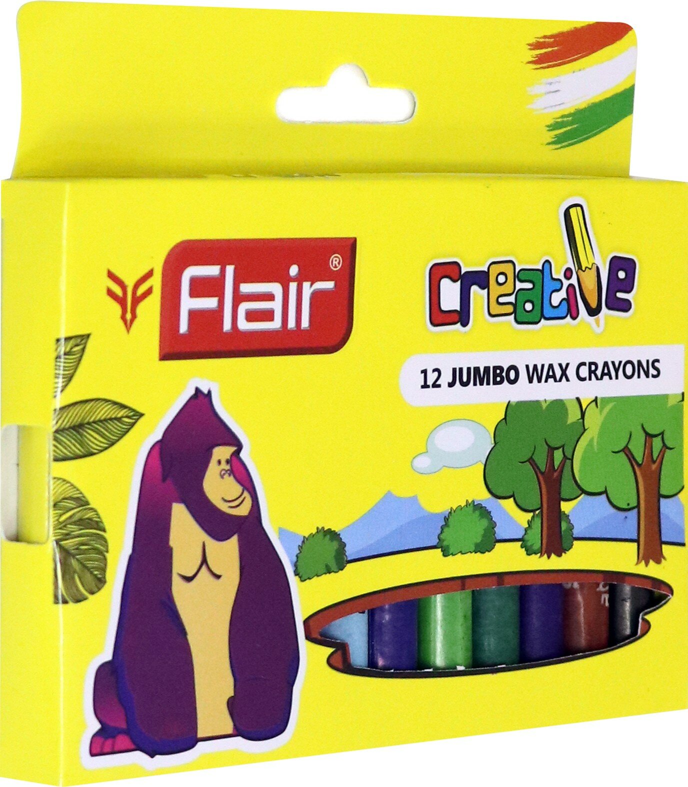 Восковые мелки, круглые, утолщенные "CREATIVE", 12 цветов (FA 8012)