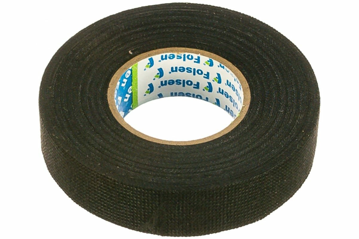 Folsen текстильная изоляционная лента PET 19 мм x 15 м код 0171519 для кабелей и проводов