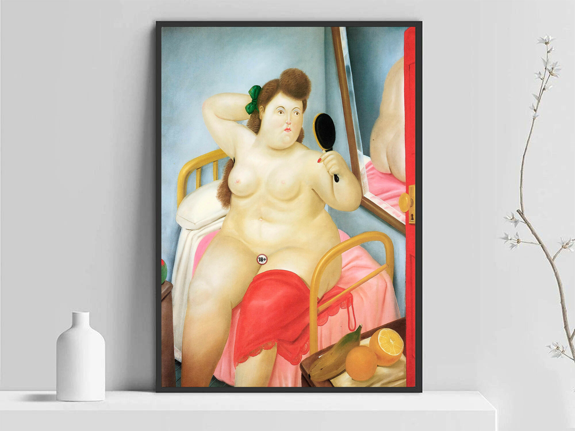 2 постера Ботеро Женщины за туалетом размер А3 без рамы / 2 Плаката Ботеро интерьер для ванной/ Подарок в баню Женский Туалет