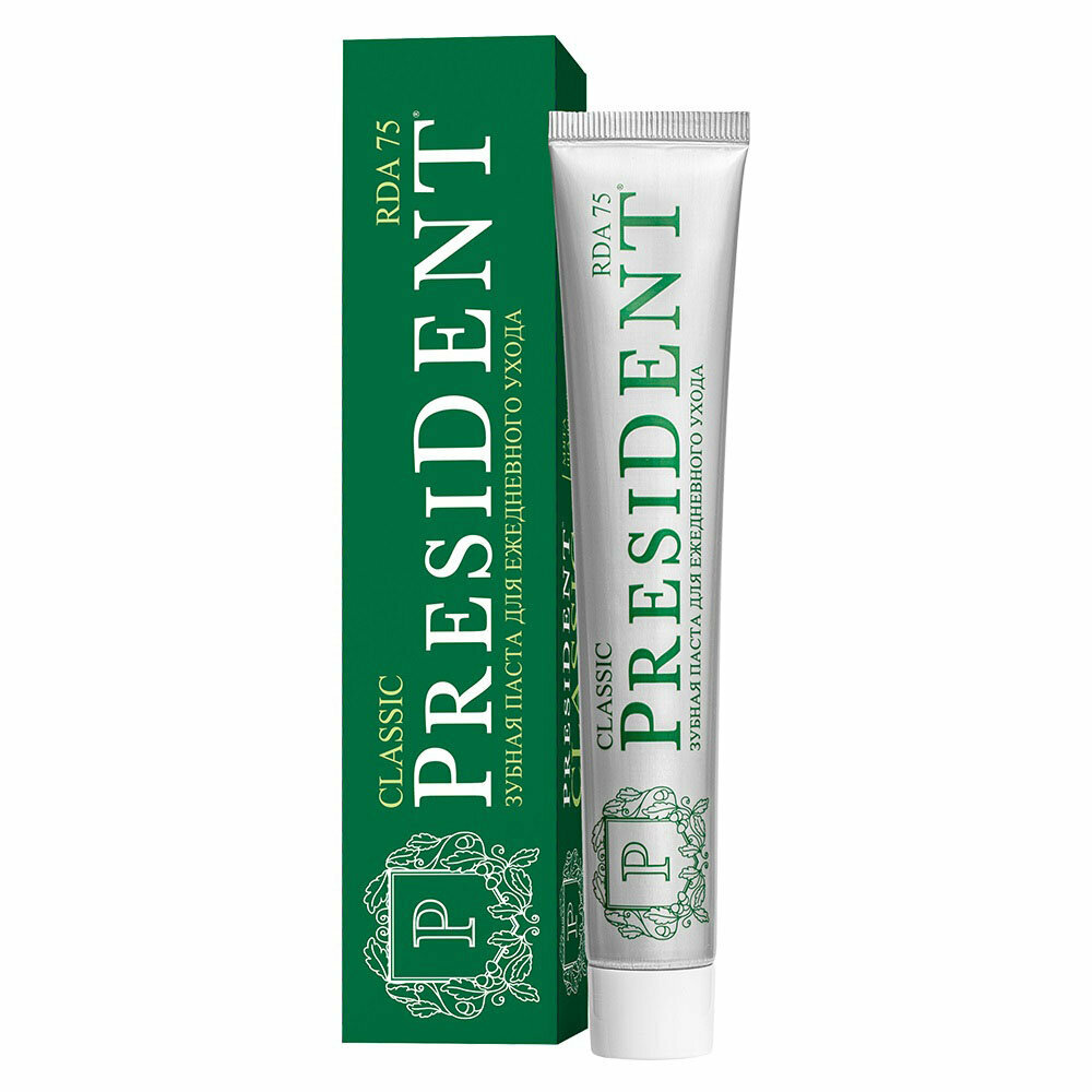 Зубная паста President, Classic, 75 г