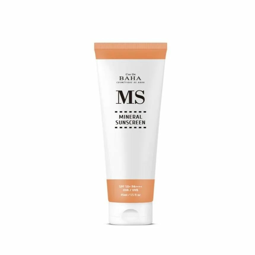 COS DE BAHA Крем для лица солнцезащитный минеральный Mineral Sunscreen MS, 45 мл