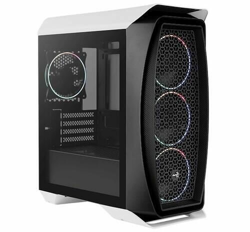 Компьютерный корпус AeroCool Aero One Mini Eclipse (Mini Eclipse-G-WT-v1) белый - Micro ATX, USB 3.2 Gen1 Tуpe A