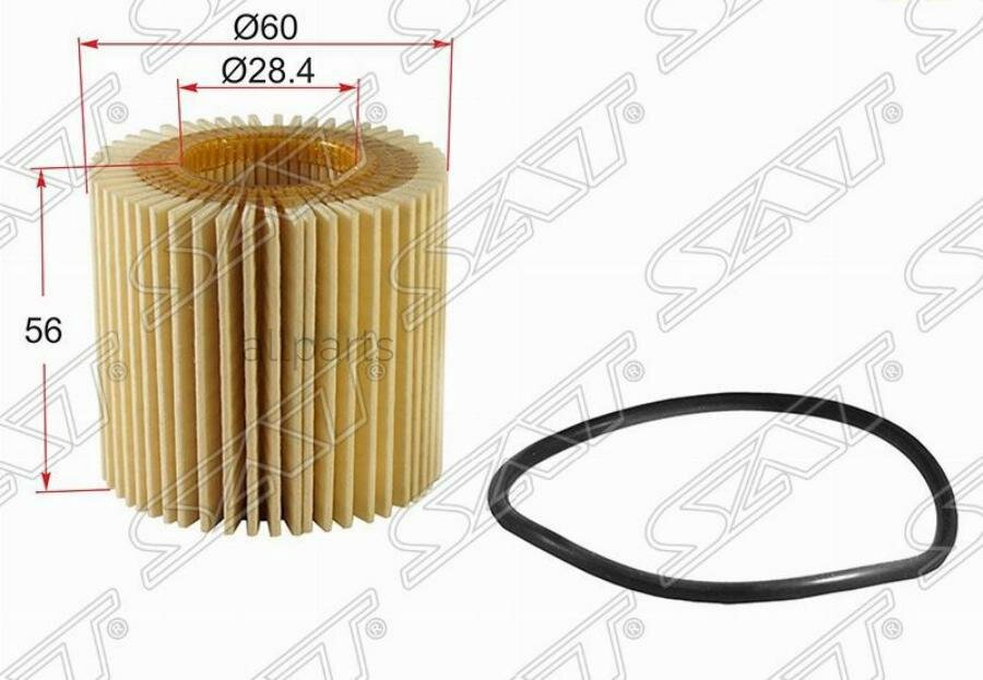 SAT ST-04152-40060 Фильтр масляный Toyota Corolla (E180) 12-19 / Passo 16-23