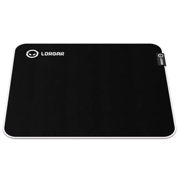 Коврик для мыши Lorgar LRG-CMP753, игровой, прошитый контур, черное покрытие