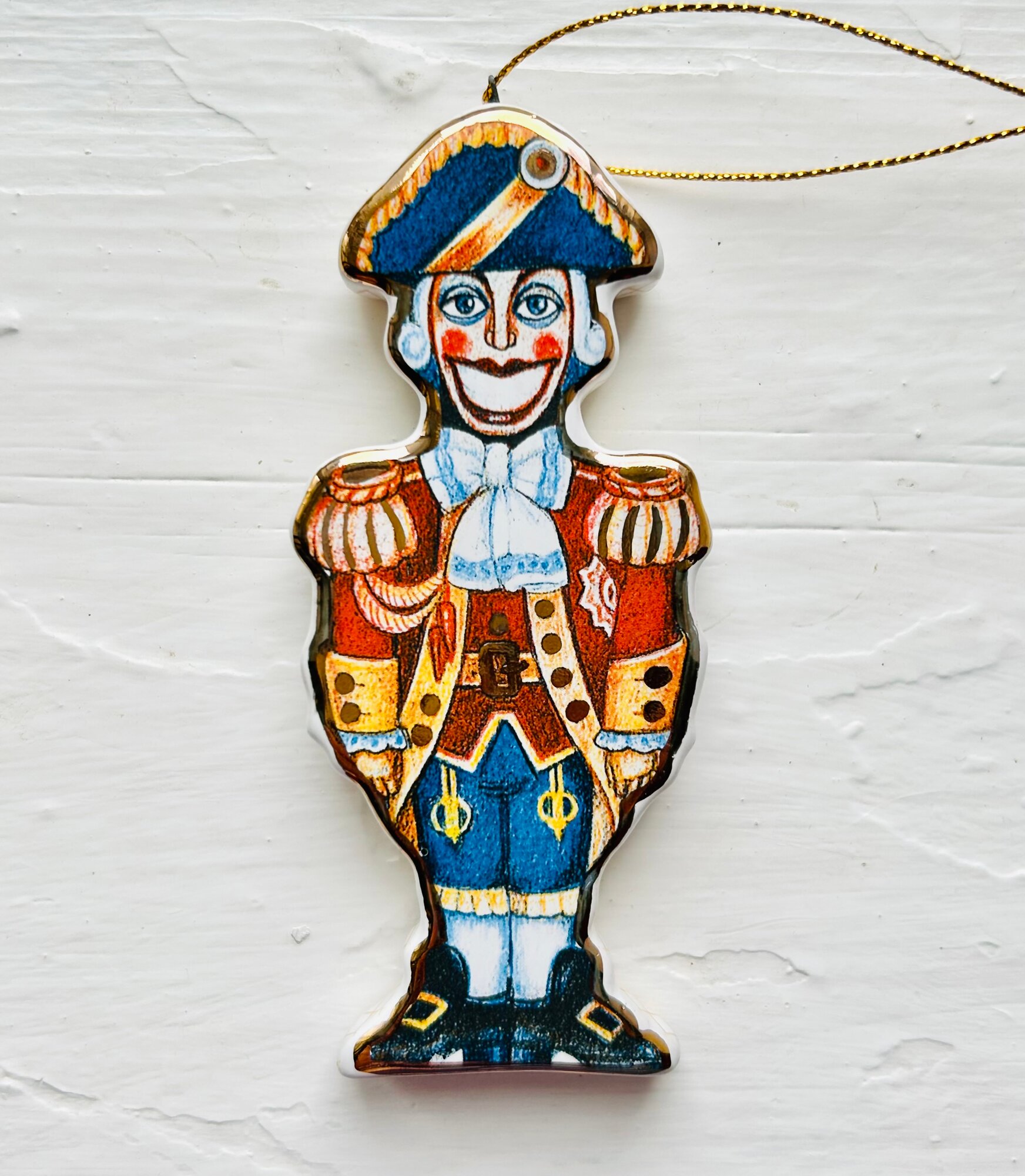 Елочная игрушка Мастерская майолики "Щелкунчик", керамика, 11x5x5 см