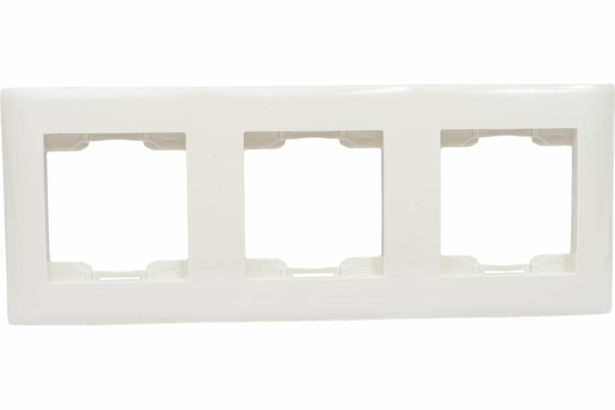 Volsten V01-11-A32-M Трехместная вертикальная рамка Magenta 9968 для интерьеров и дизайна