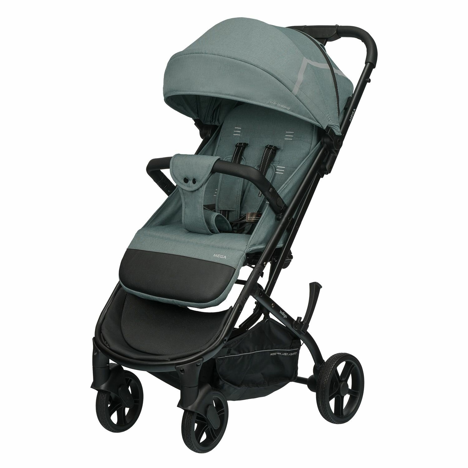 Коляска прогулочная Indigo MEGA зелёный